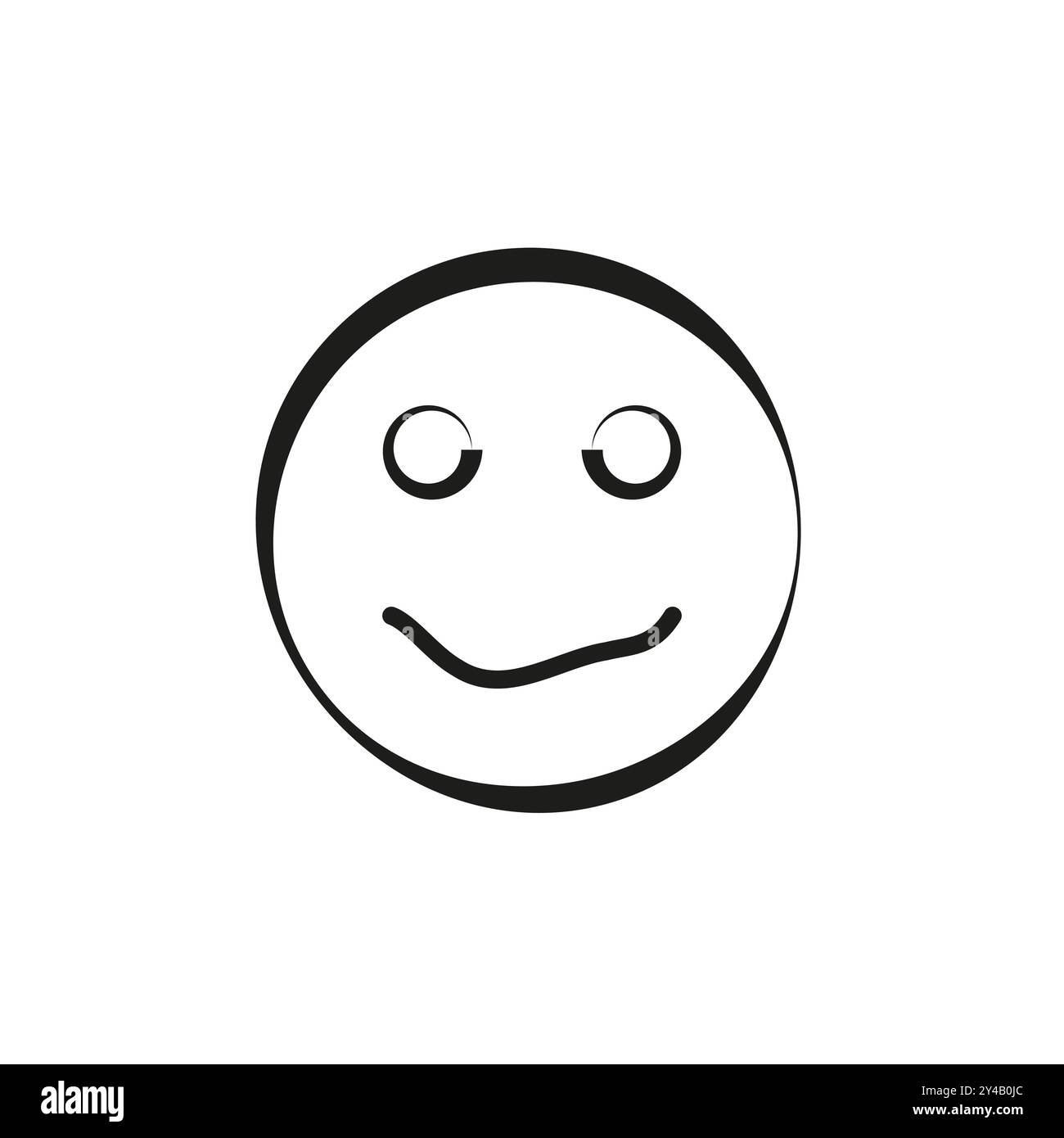 Smiley face icon. Happy face symbol. Minimalist smile emoji. Simple ...