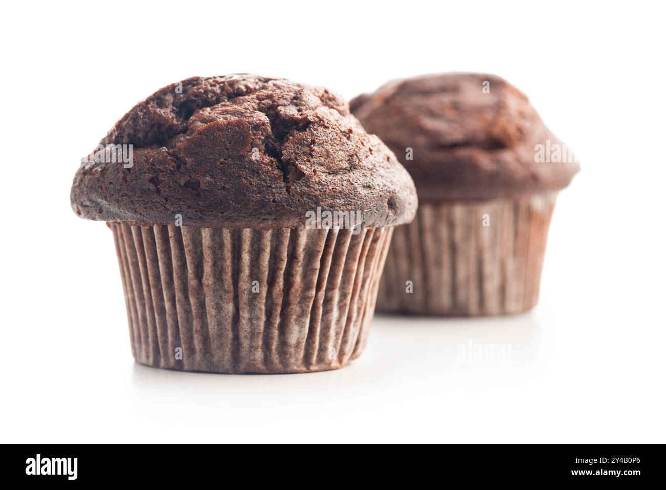 Sweet muffin cakes isolated on a white background Stock Photo - Alamy