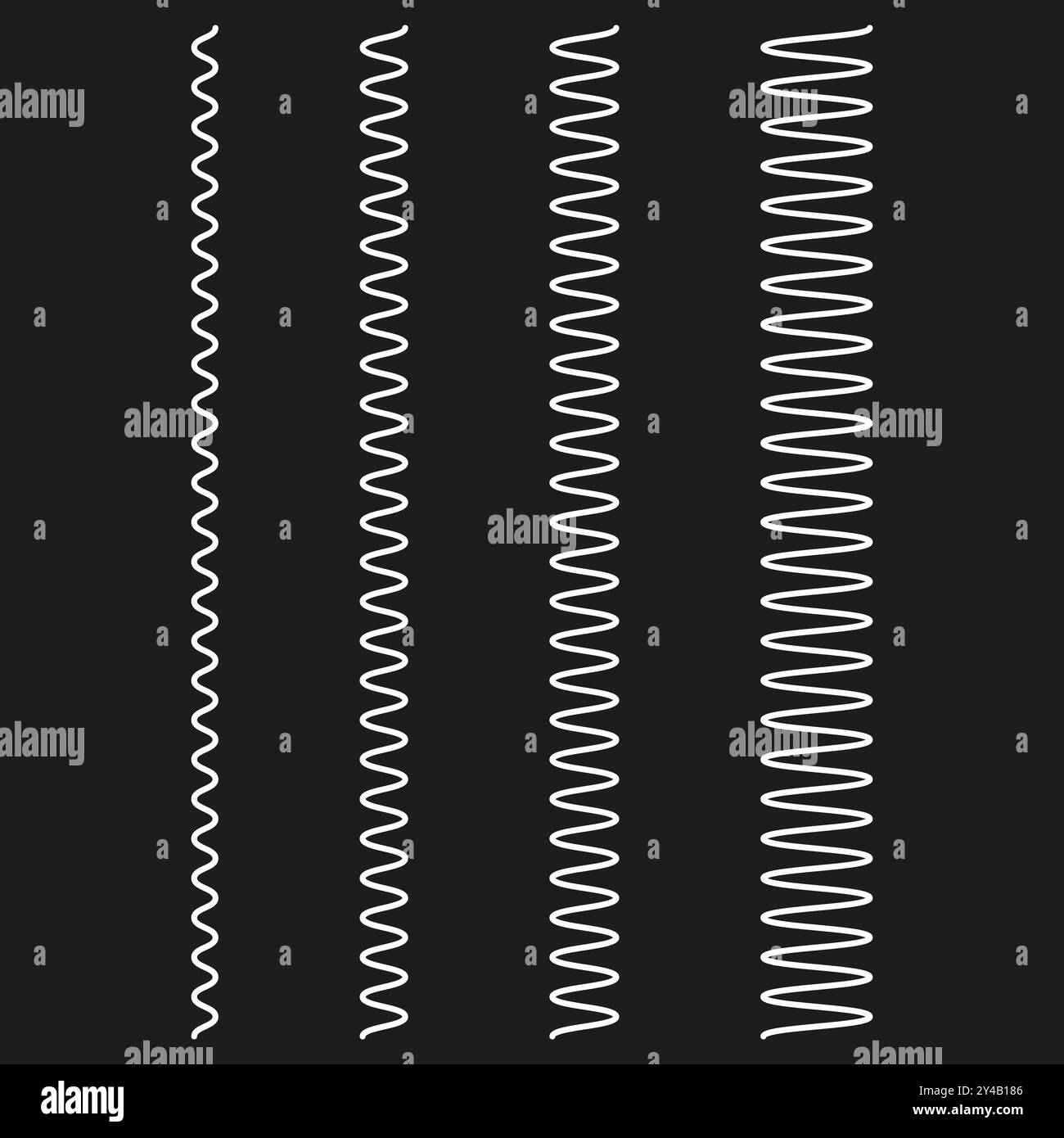 Wavy lines pattern. Vertical white curves. Abstract vector background ...