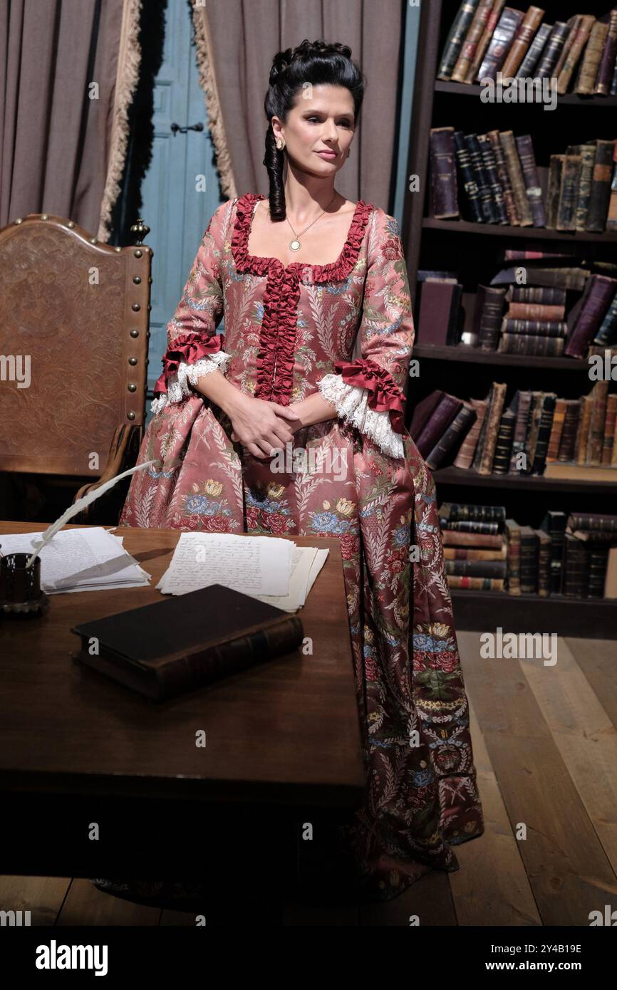 The actress Mari Paz Sayago poses during the presentation of the TV ...