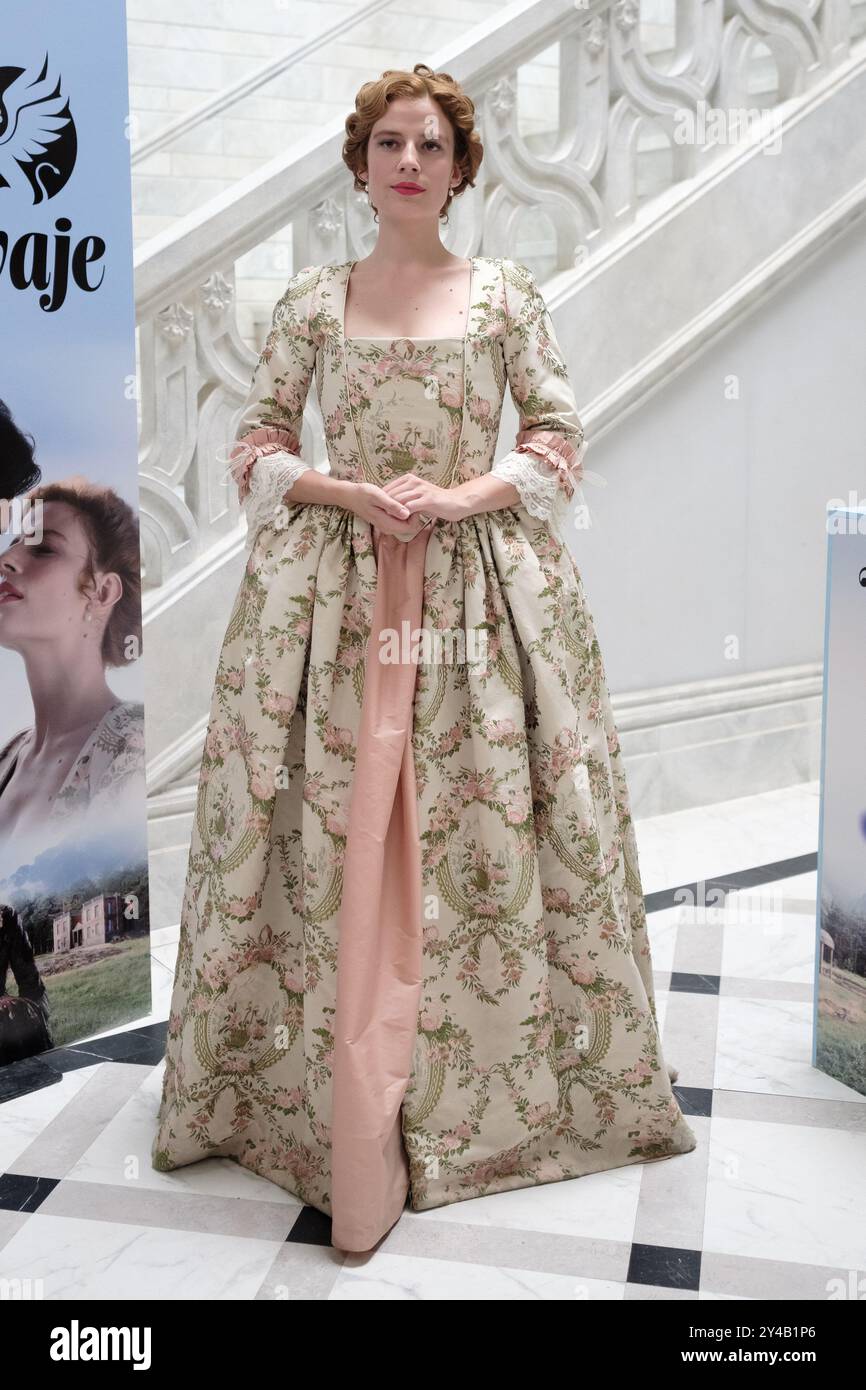 The actress Rocío Suárez de Puga poses during the presentation of the ...