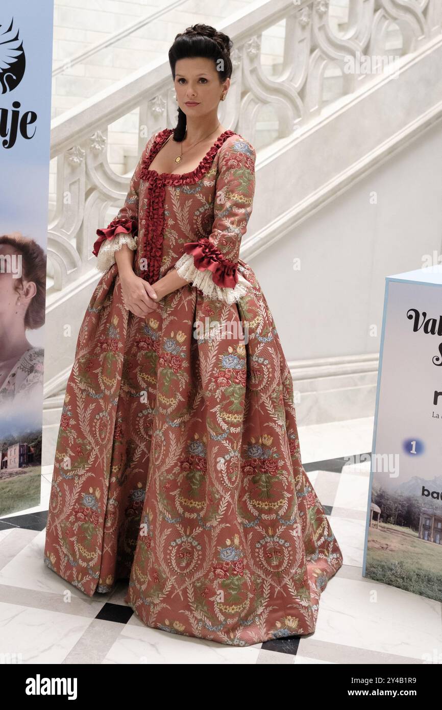 The actress Mari Paz Sayago poses during the presentation of the TV ...
