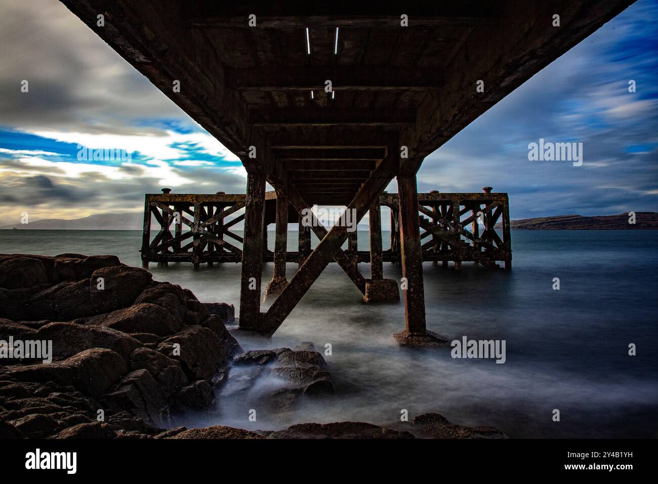 Portencross Pier, North Ayrshire, Scotland, UK Stock Photo - Alamy