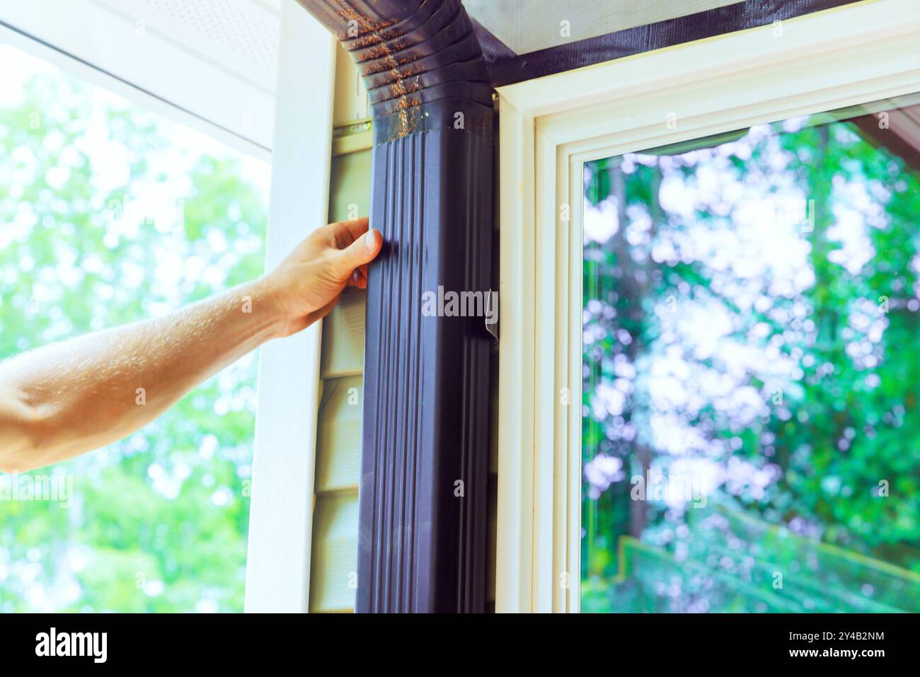 Rooftop rainwater harvesting hi-res stock photography and images - Alamy