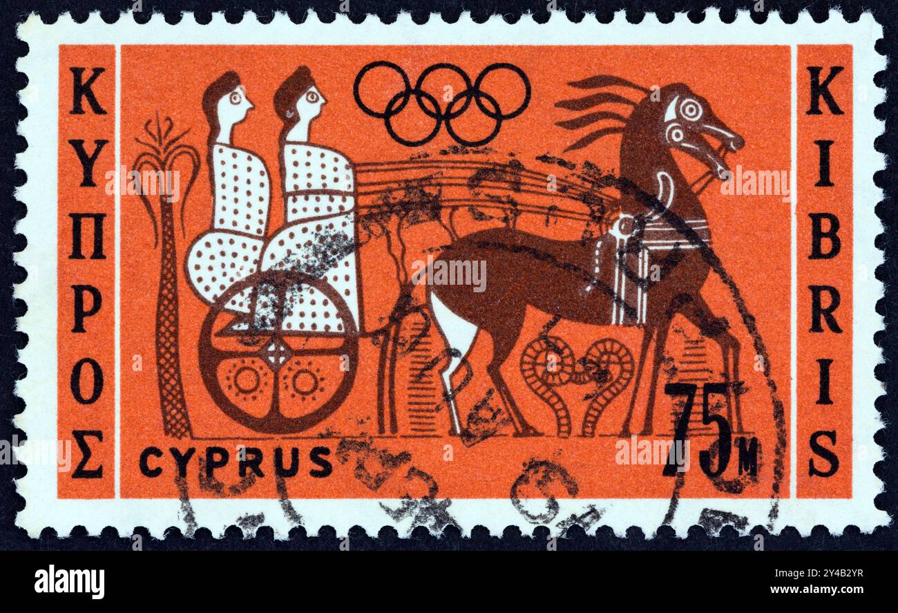 CYPRUS - CIRCA 1964: A stamp printed in Cyprus from the "Olympic Games ...