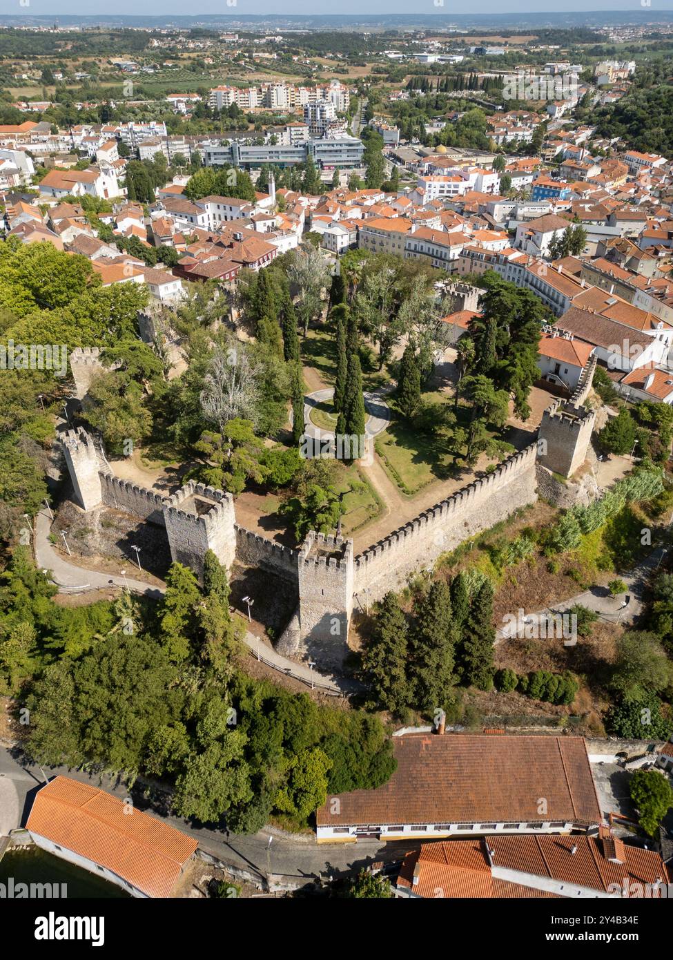 Castelo de Torres Novas medieval castle in Torres Novas, Portugal ...