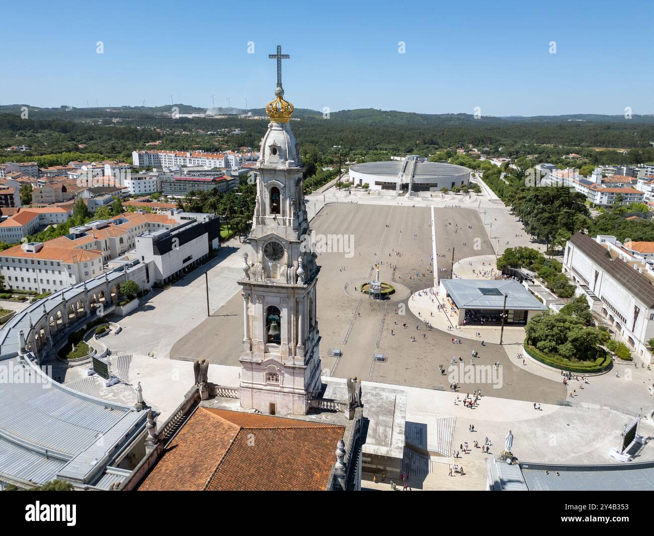 Aerial view of the Our Lady of Fatima shrine in Fátima, Portugal. Europe Stock Photo - Alamy