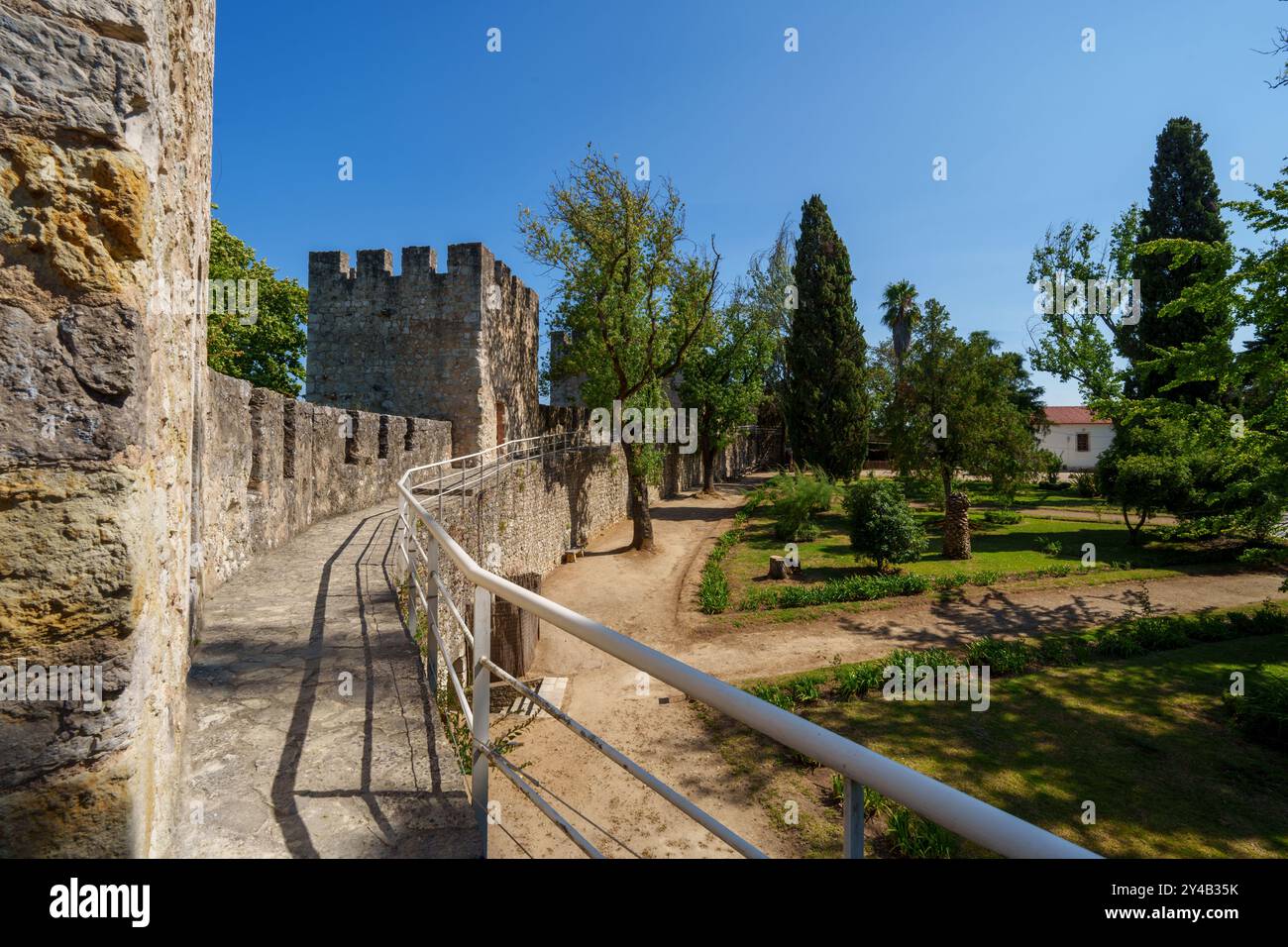 Castelo de Torres Novas medieval castle in Torres Novas, Portugal ...