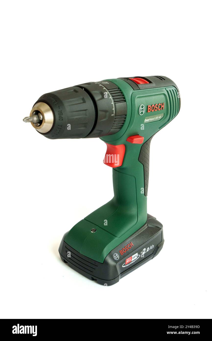 Bosch EasyImpact 18V-40 cordless combi drill Stock Photo - Alamy