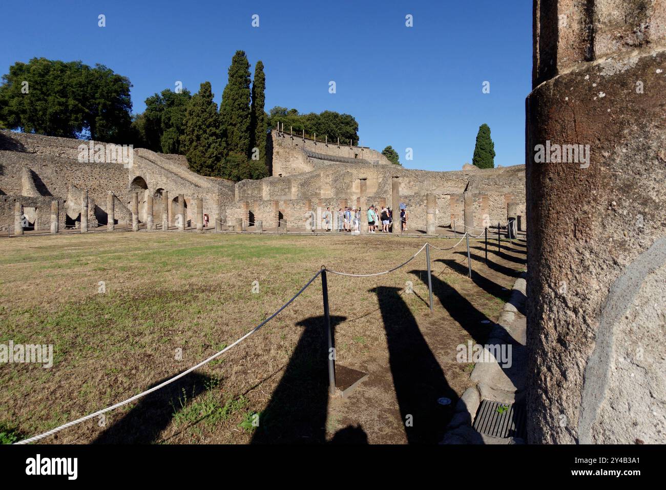 Ancient roman empire ruins in Pompeii, Italy, Europe Stock Photo - Alamy
