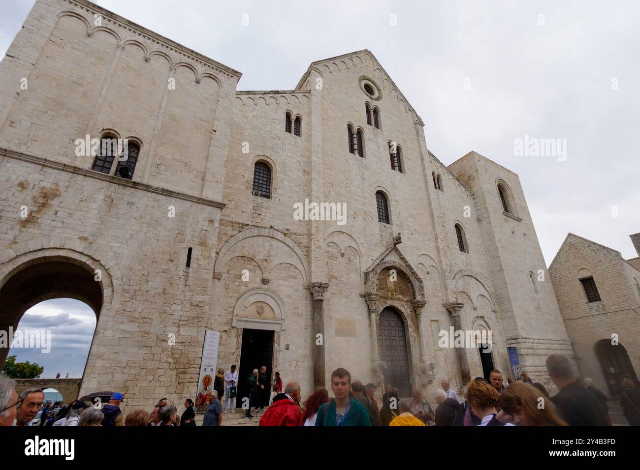 Pontifical Basilica of Saint Nicholas church in Bari, southern Italy ...