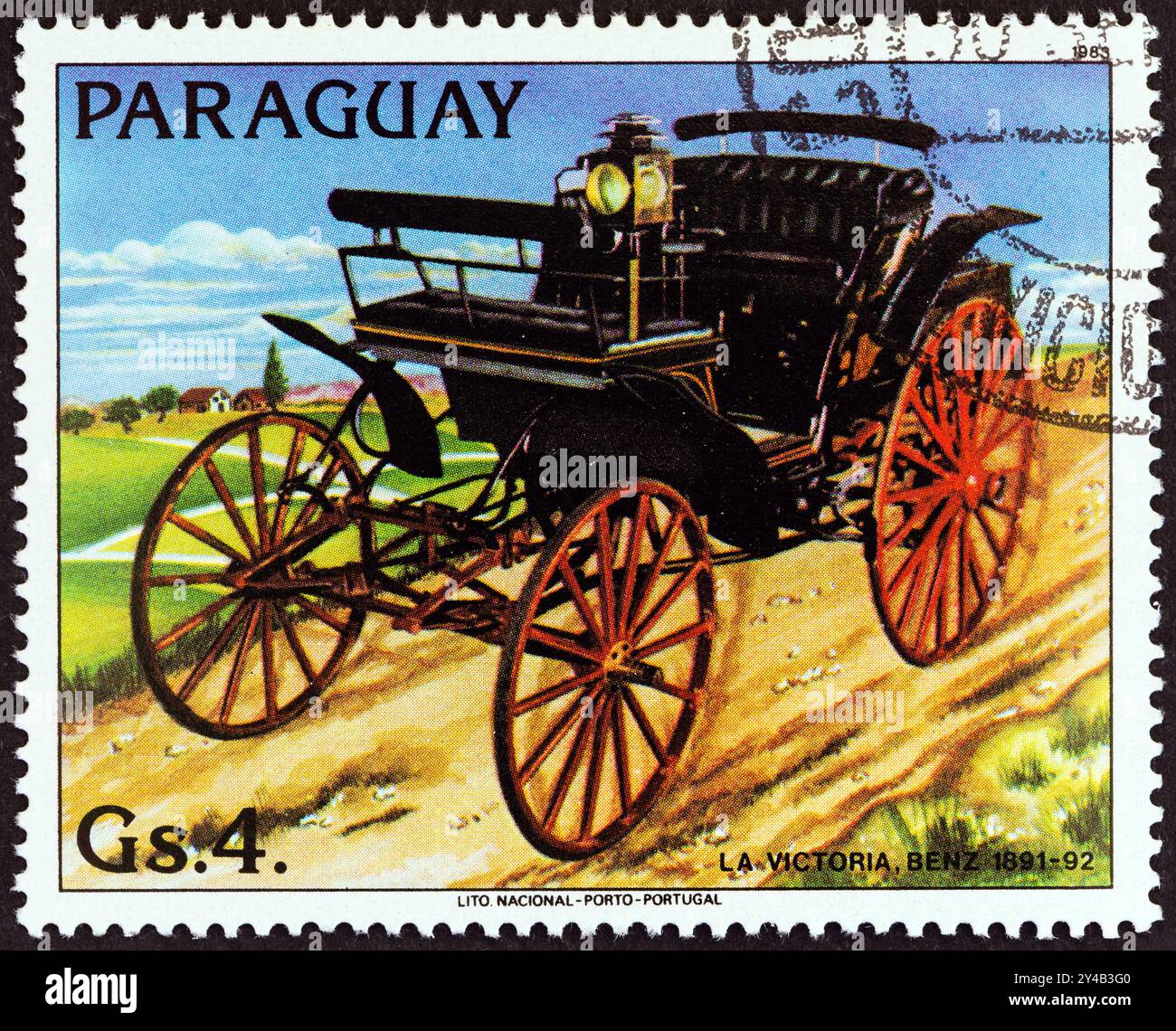 PARAGUAY - CIRCA 1983: A stamp printed in Paraguay from the "Antique ...