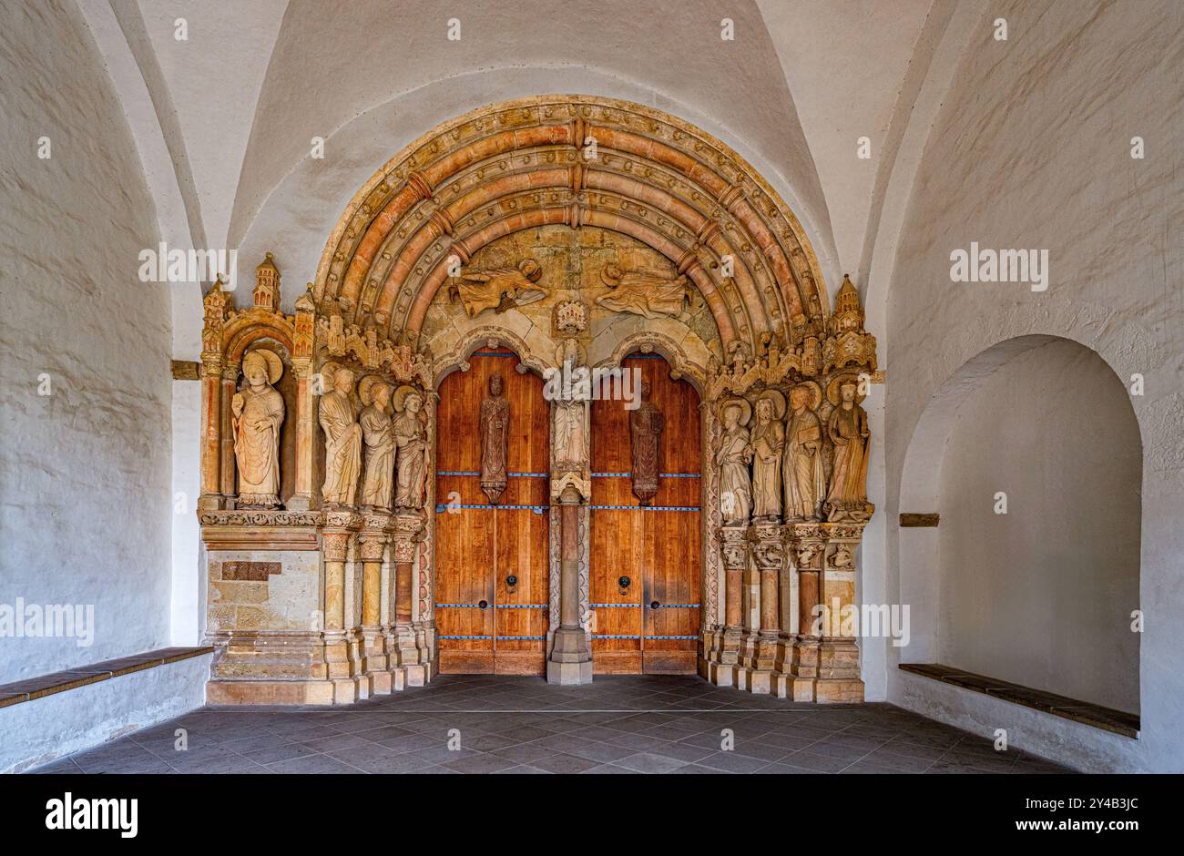 Catholic Paderborn Cathedral St. Liborius (Paradise portal) is mainly ...