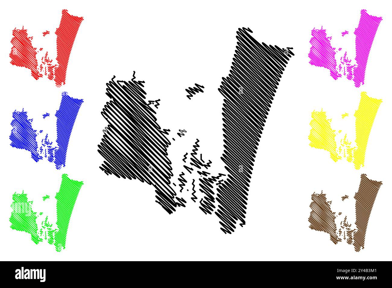 Redland City (Commonwealth of Australia, Queensland state) map vector ...
