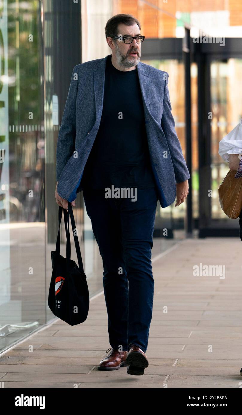 Richard Osman arriving for the Royal Television Society London ...