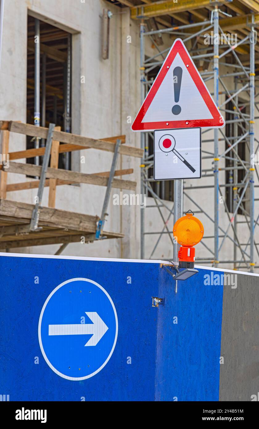 Exclamation Mark Warning Triangle Direction Arrow Traffic Signs Beacon ...