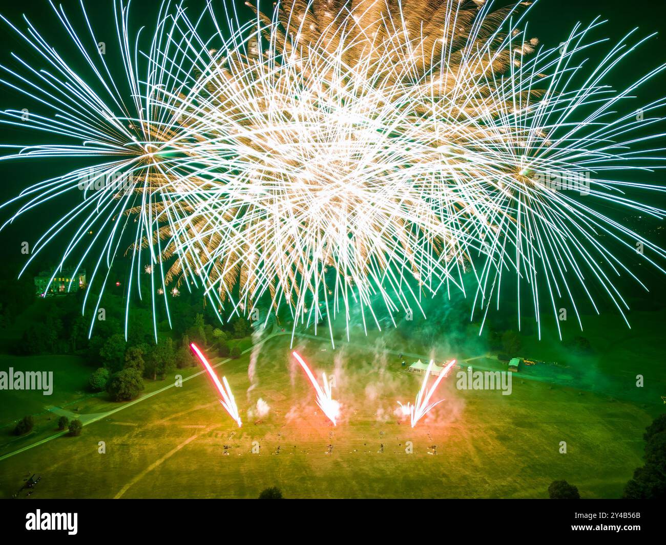 Ragley Hall Fireworks Champions Stock Photo - Alamy