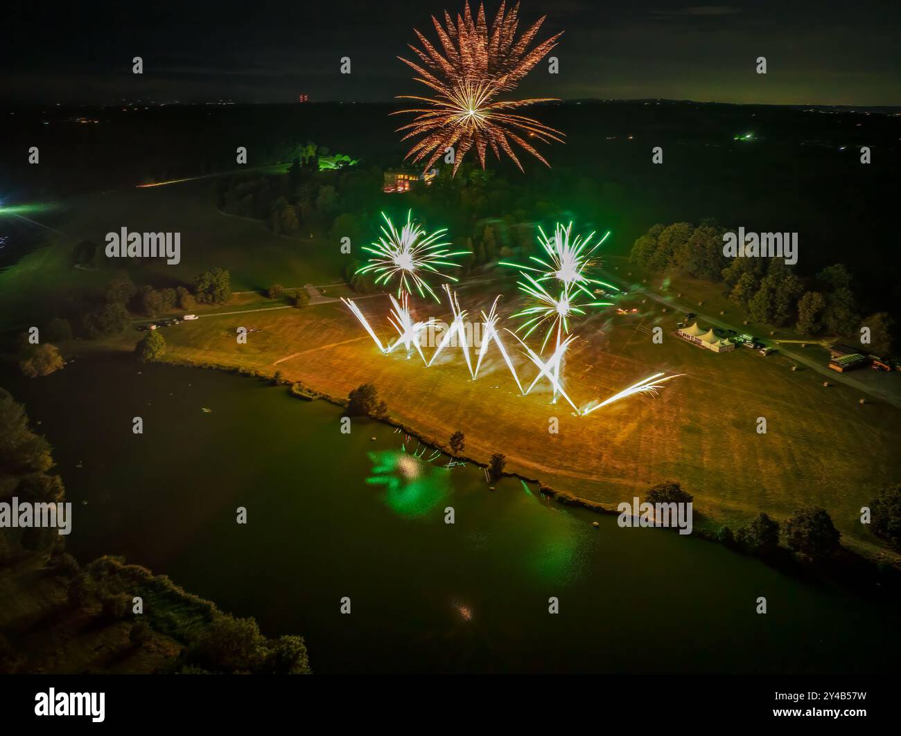 Ragley Hall Fireworks Champions Stock Photo - Alamy