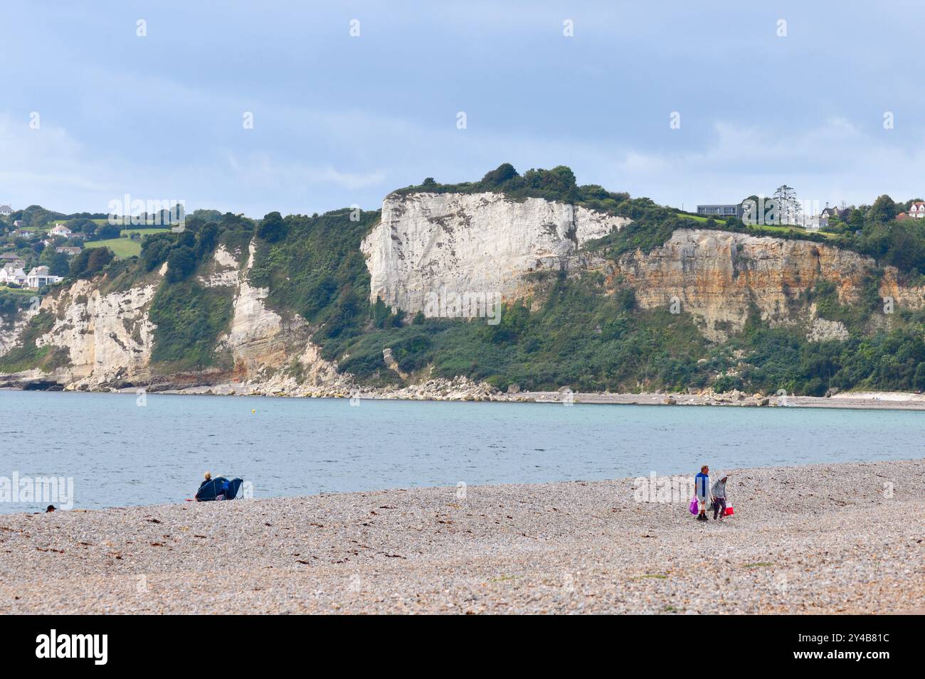 Beer Head Chalk Cliffs Seaton Devon England uk Stock Photo - Alamy