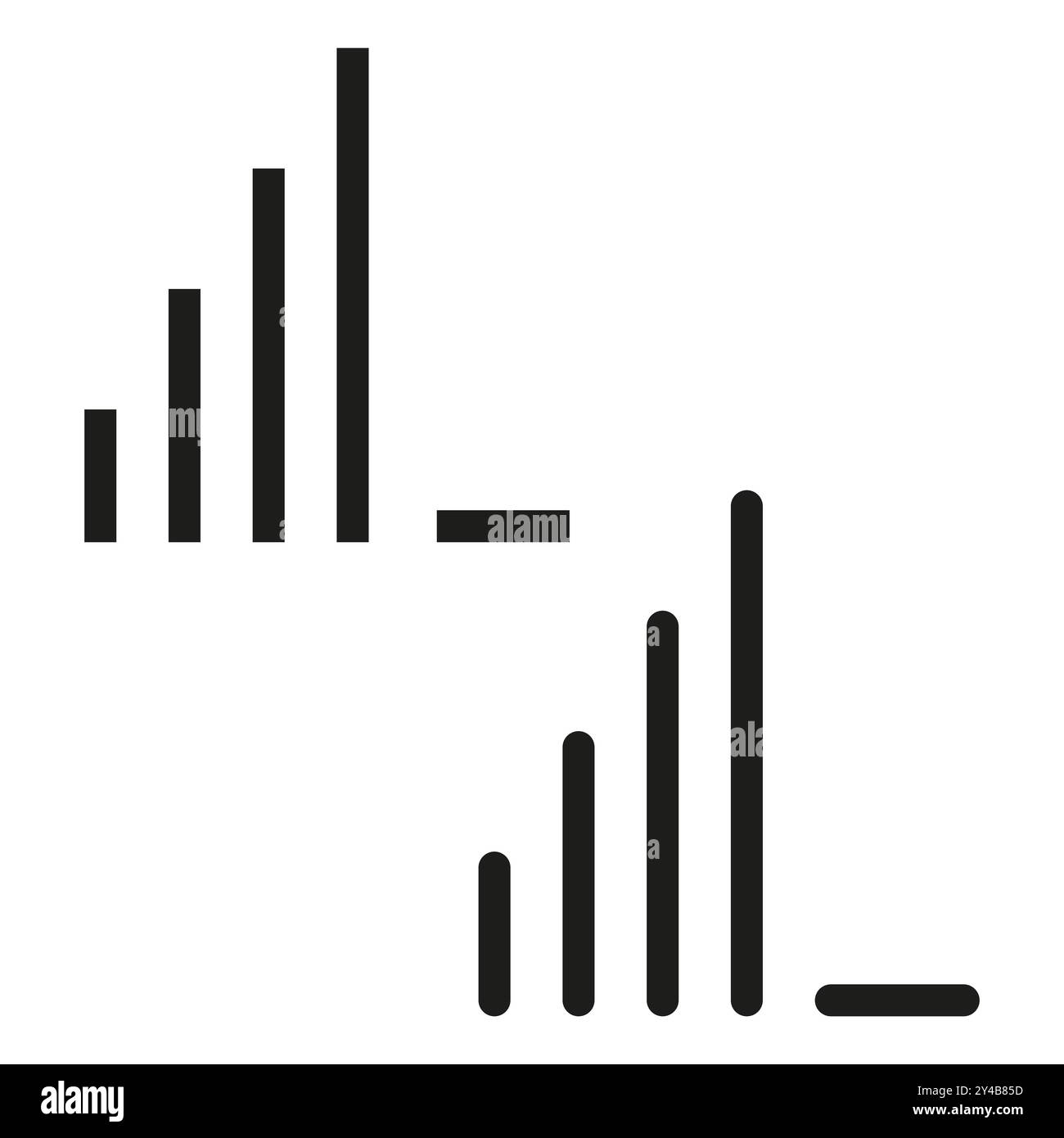 Signal strength icon. Wireless connection symbol. Bar chart indicator ... Signal strength icon. Wireless connection symbol. Bar chart indicator ...
