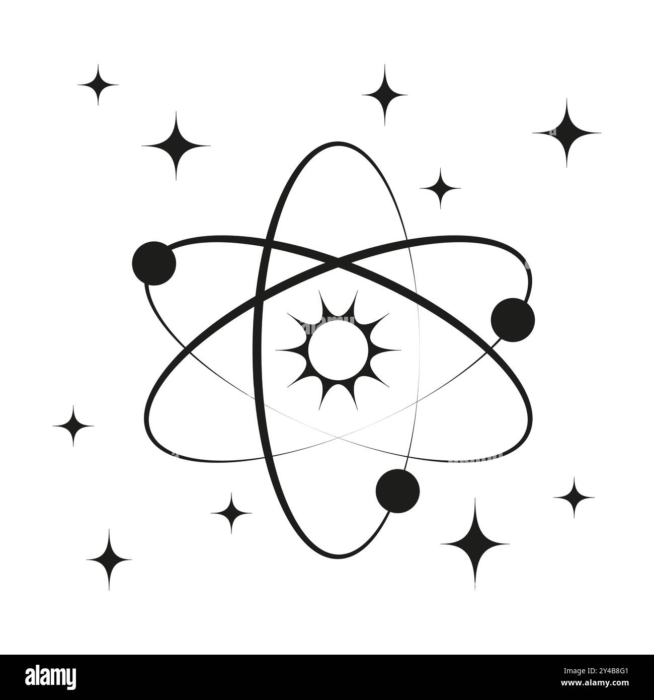 Black white nucleus hi-res stock photography and images - Alamy