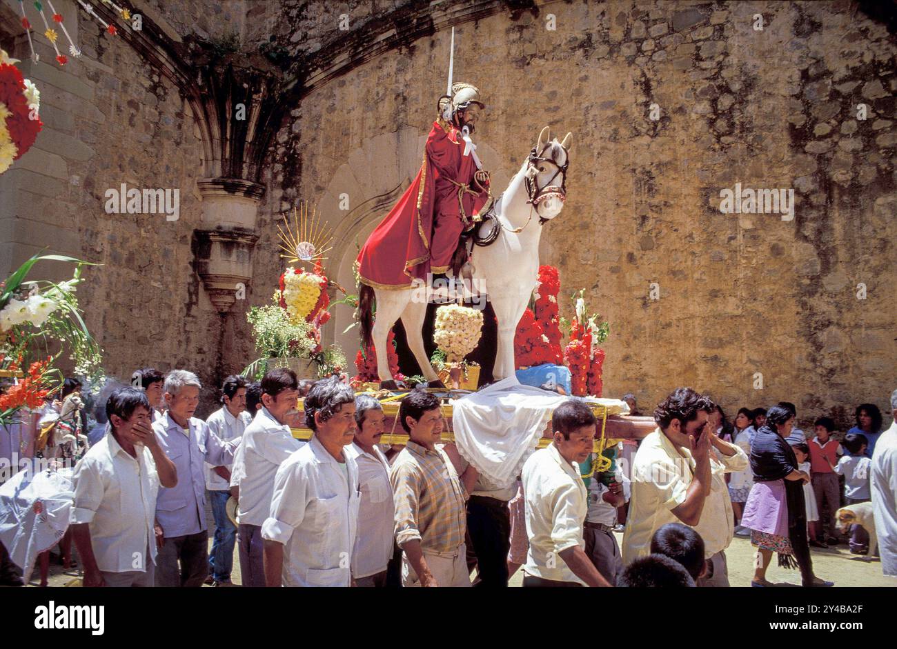 Mexico, Oaxaca. A religious procession Stock Photo - Alamy