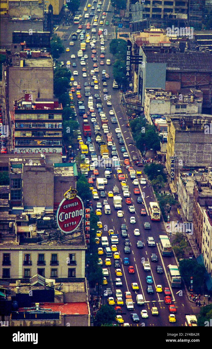 Mexico, Mexico City. Highway into the city. Air pollution Stock Photo ...
