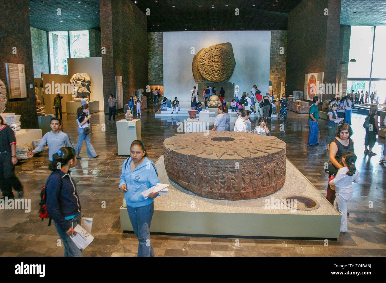 Mexico, Mexico City. Museo National de Antropologia. The room with the ...