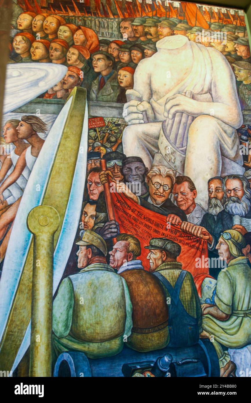 Mexico, El Hombre En El Cruce de Caminos or Man at the Crossroads by ...