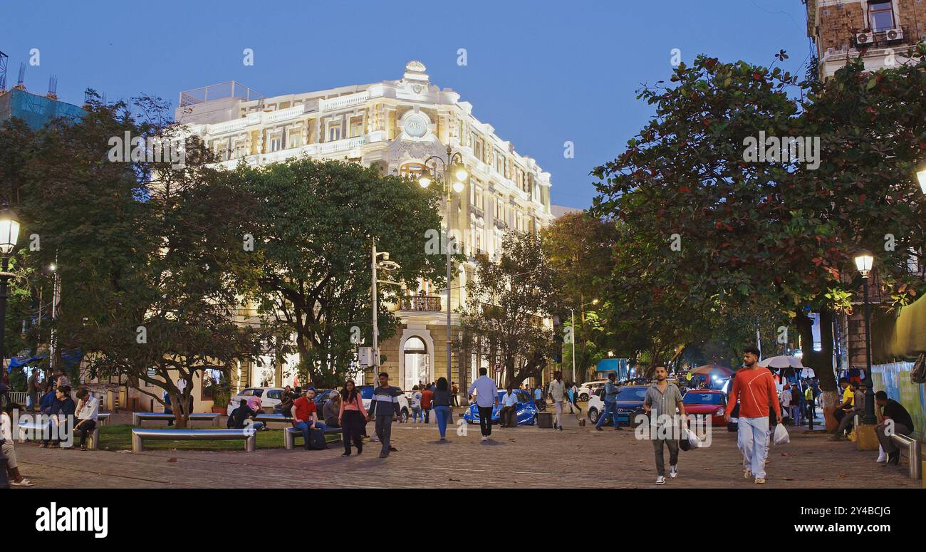 Mumbai, India. Old Building Is Made In Old British Style And Looks ...