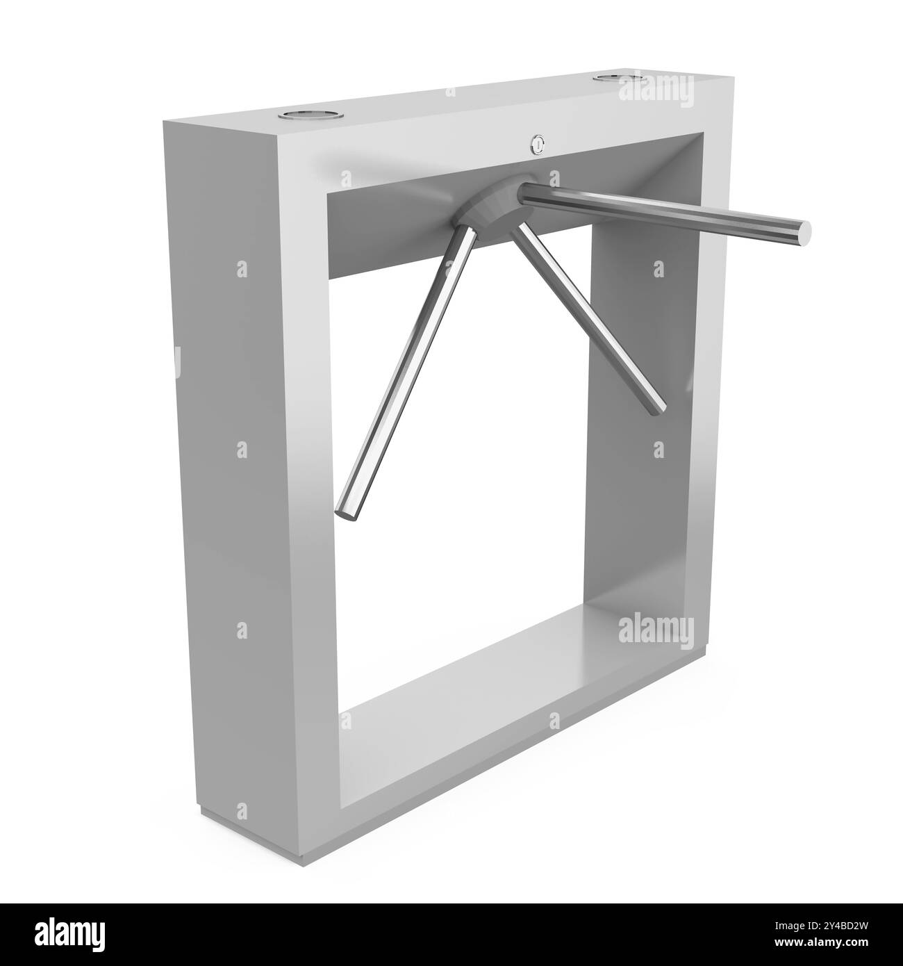 Turnstile Entrance Barrier Isolated Stock Photo - Alamy