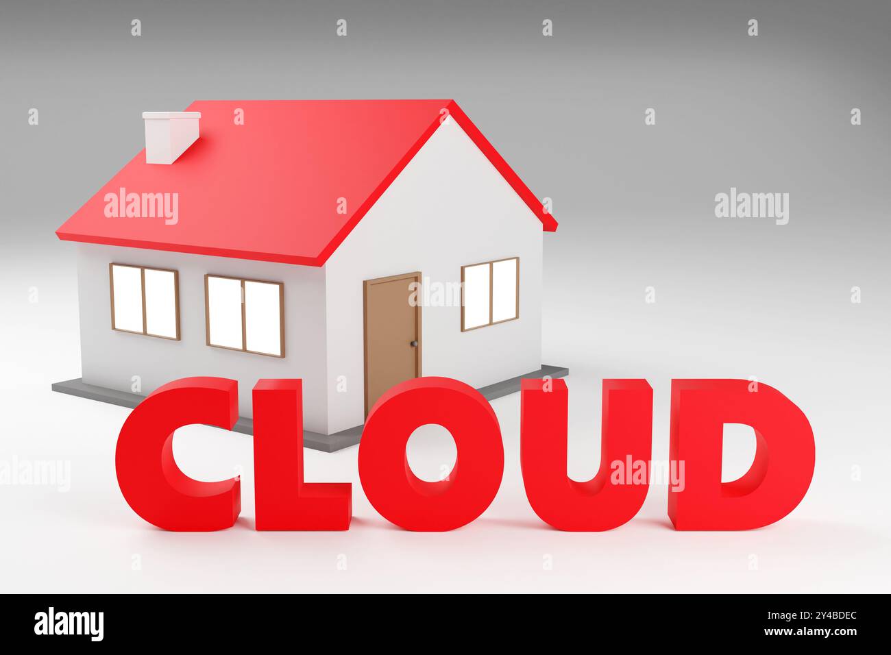 Digital render simple white hi-res stock photography and images - Alamy
