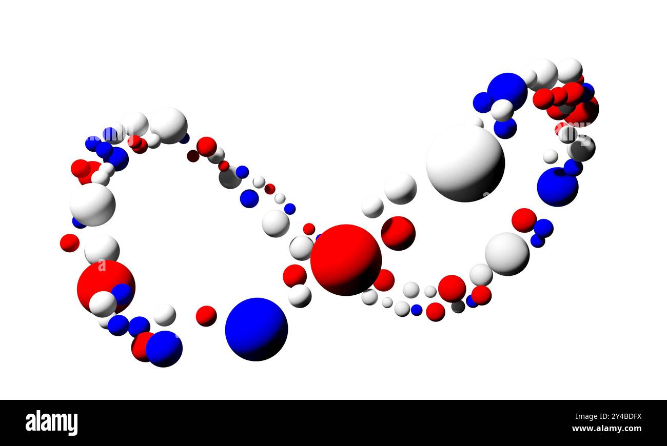 Infinity sign made of spheres - 3d rendering Stock Photo - Alamy