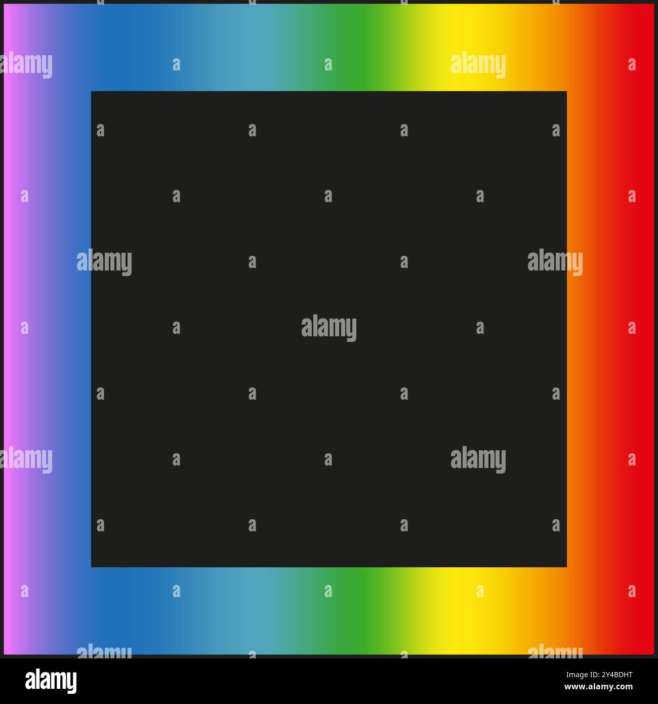 Color gradient frame. Bright rainbow border. Multicolor vector ...