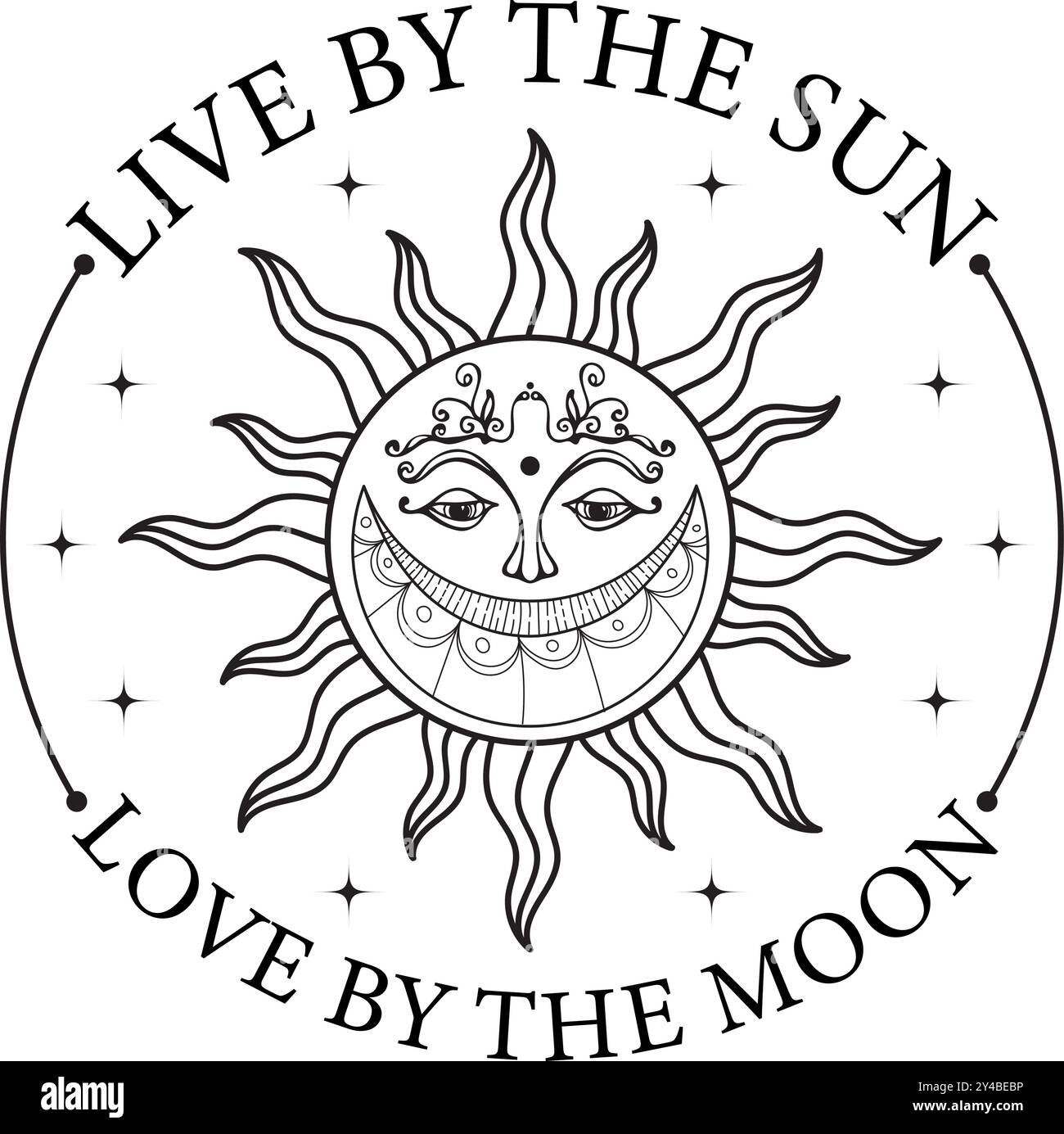 Boho Inspirational Lettering Concept Typography T-Shirt Design Stock ...