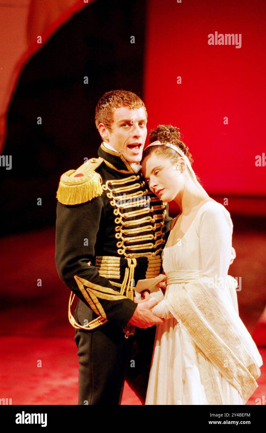 Toby Stephens (Coriolanus), Monica Dolan (Virgilia) in CORIOLANUS by ...