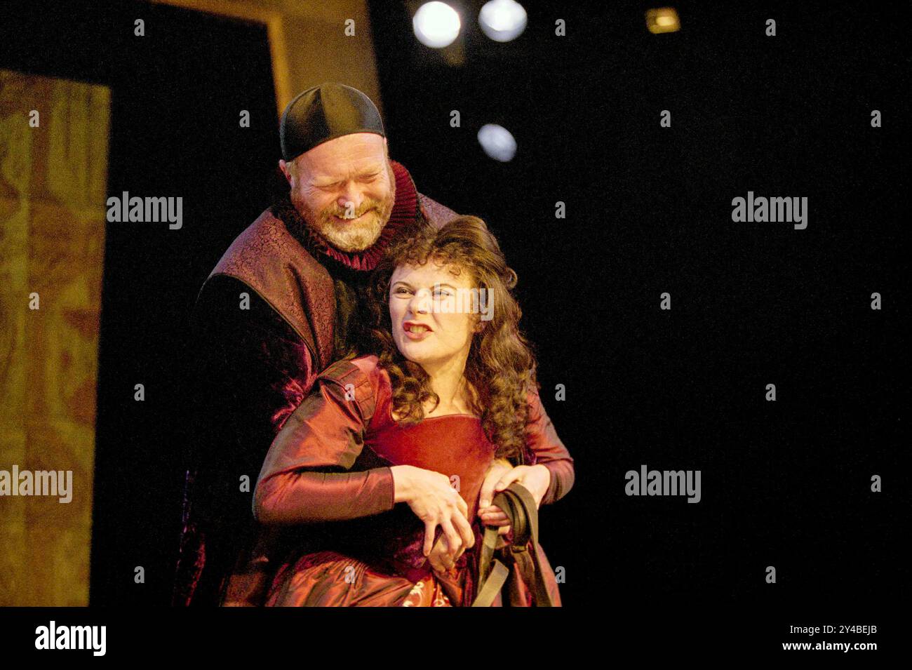 Act I: Colin McCormack (Baptista Minola), Monica Dolan (Katherine) in ...