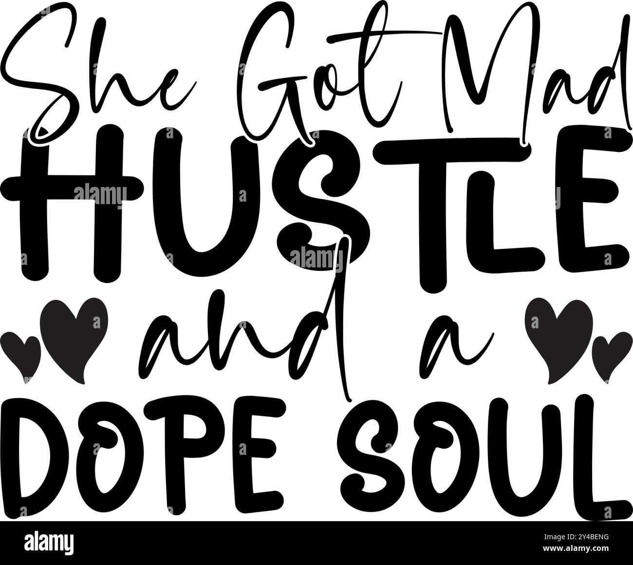 Boho Inspirational Lettering Concept Typography T-Shirt Design Stock ...