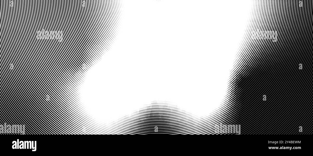 Faded black and white radial gradient abstract background. Concentric ...