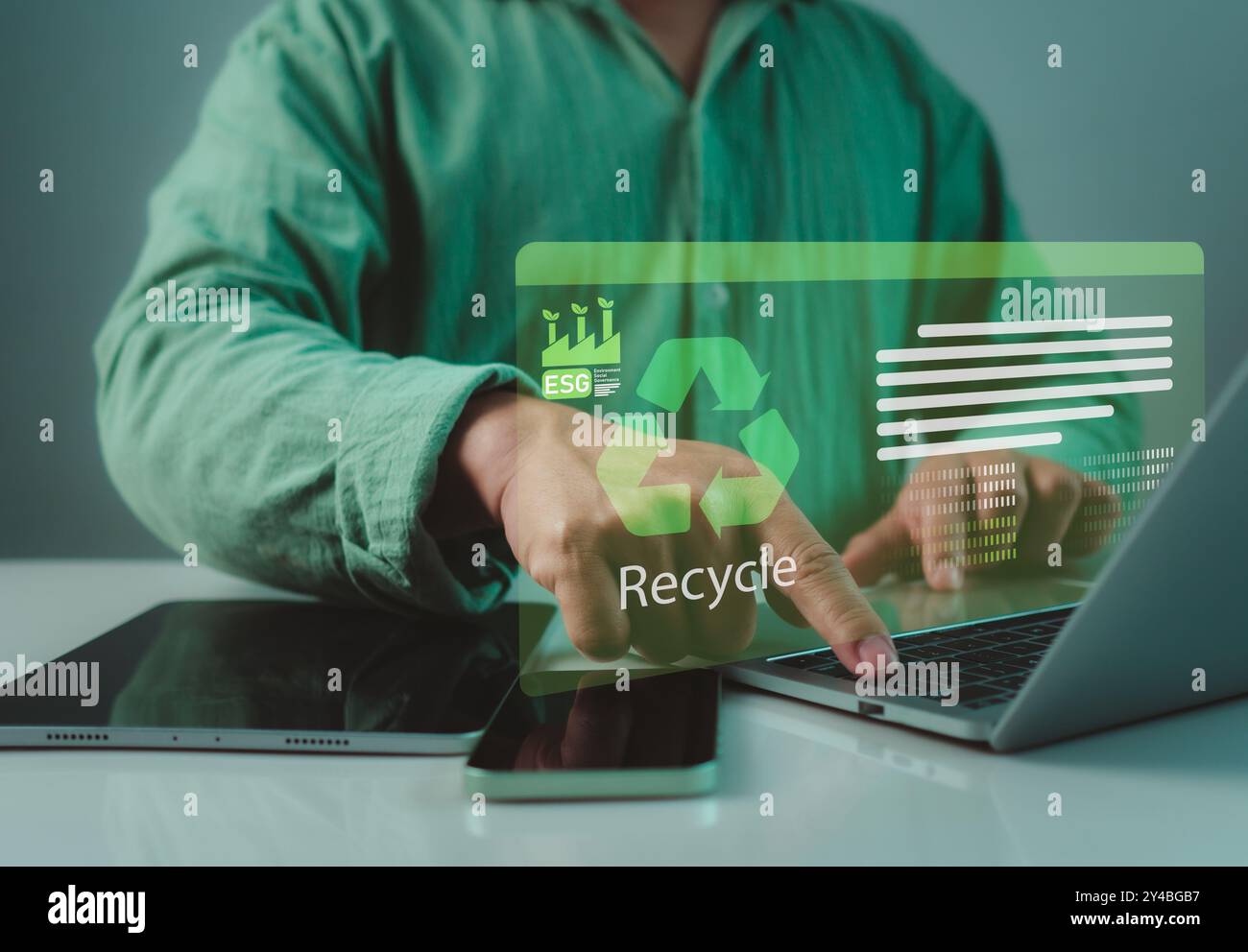 Environment conservation preservation save earth recycle concept ...