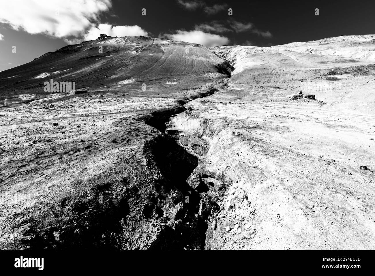 Yellow sulfur and volcano Black and White Stock Photos & Images - Alamy