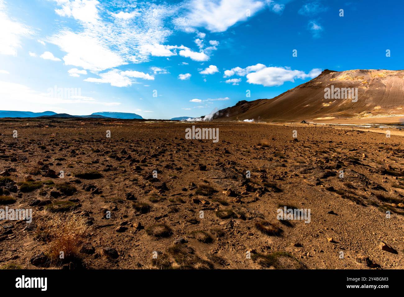 Namaskard in the Krafla volcano system and is located east of Lake ...
