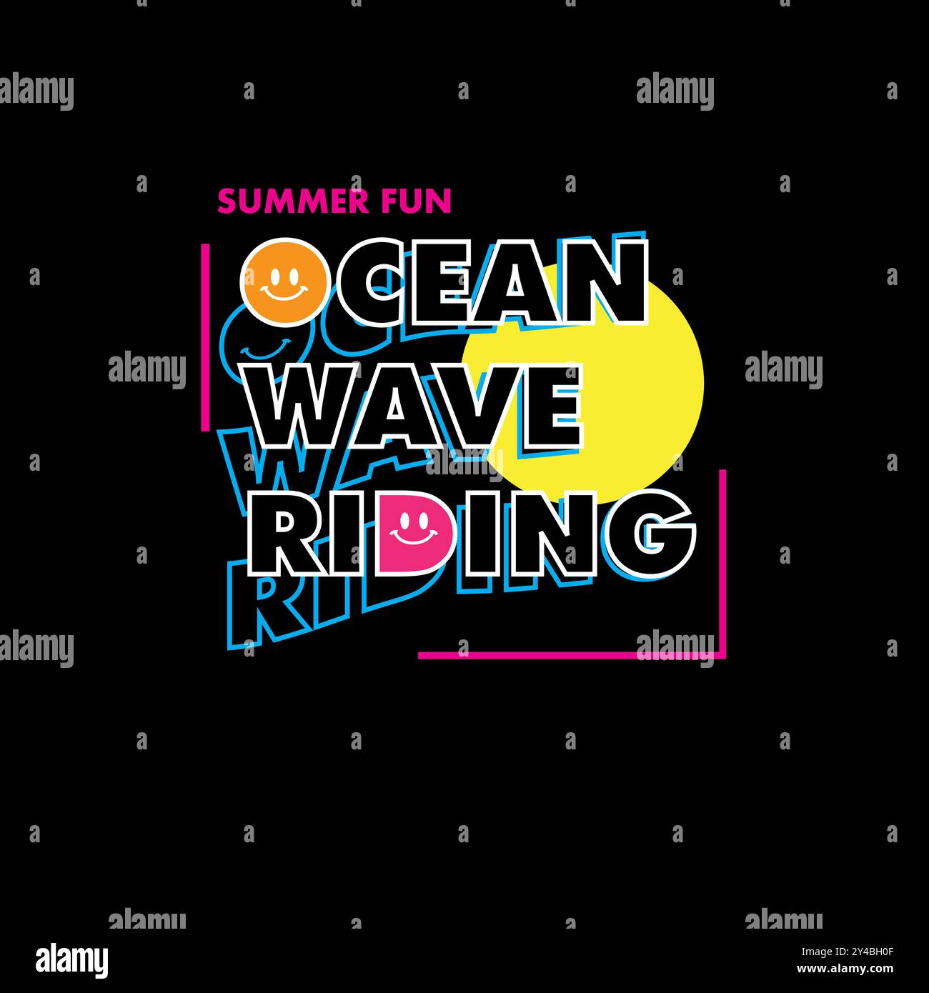 Vibrant design tee Stock Vector Images - Alamy