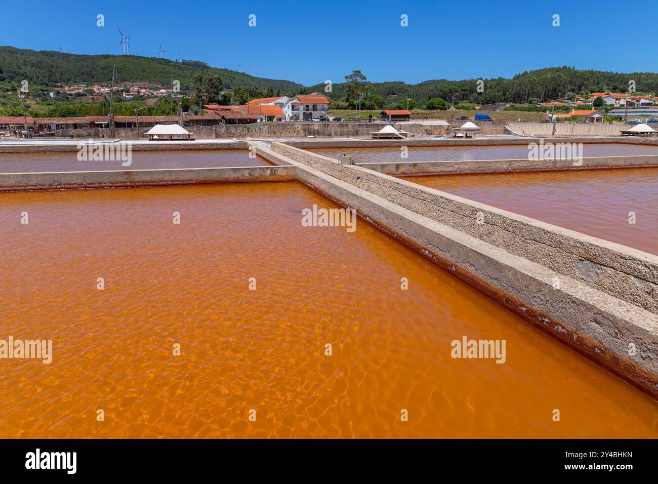 Rio Maior, Portugal: July 7, 2024: Fonte da Bica Salt Flats, aka ...