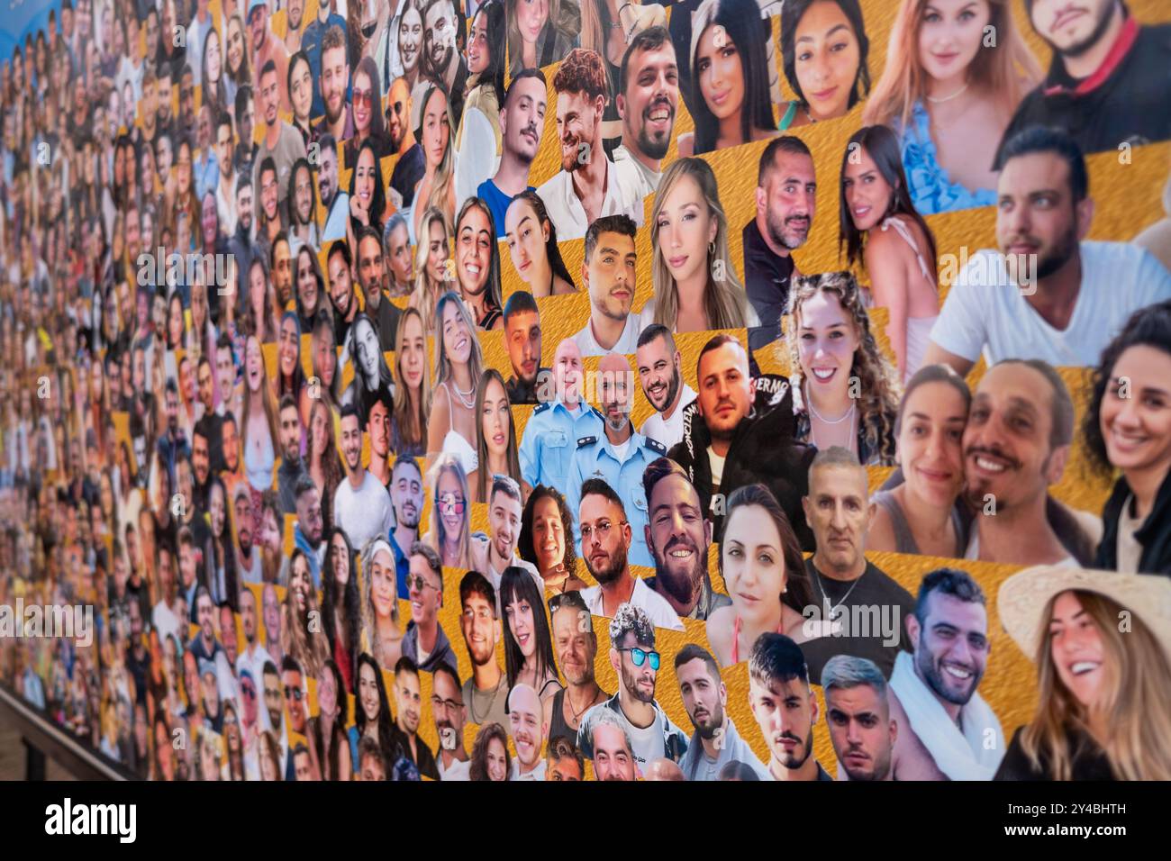 A detailed close-up of the photos honoring victims from the Nova Music ...