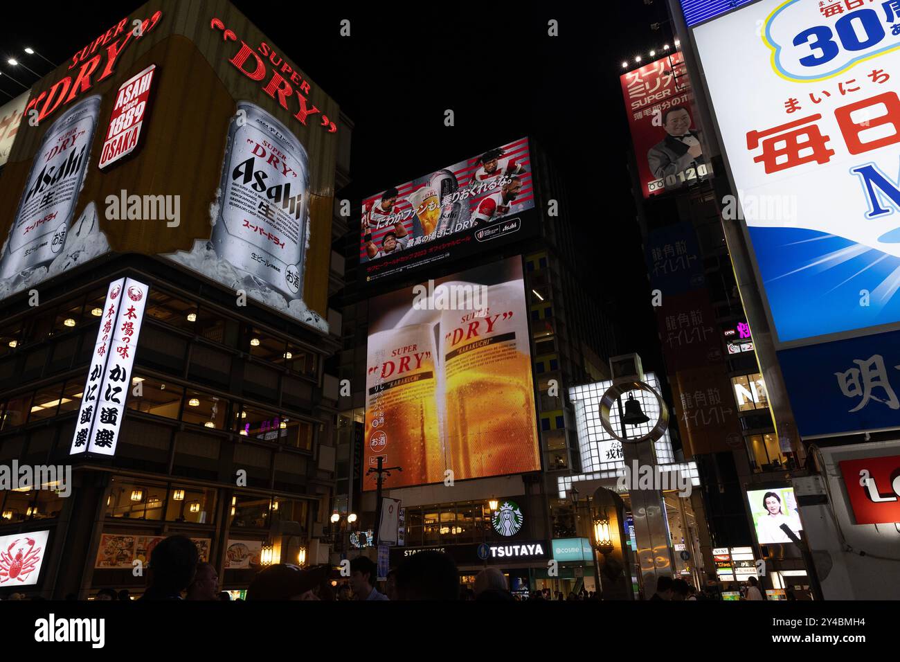 Dotonbori and Ebisubashi area in Osaka, Japan Stock Photo - Alamy