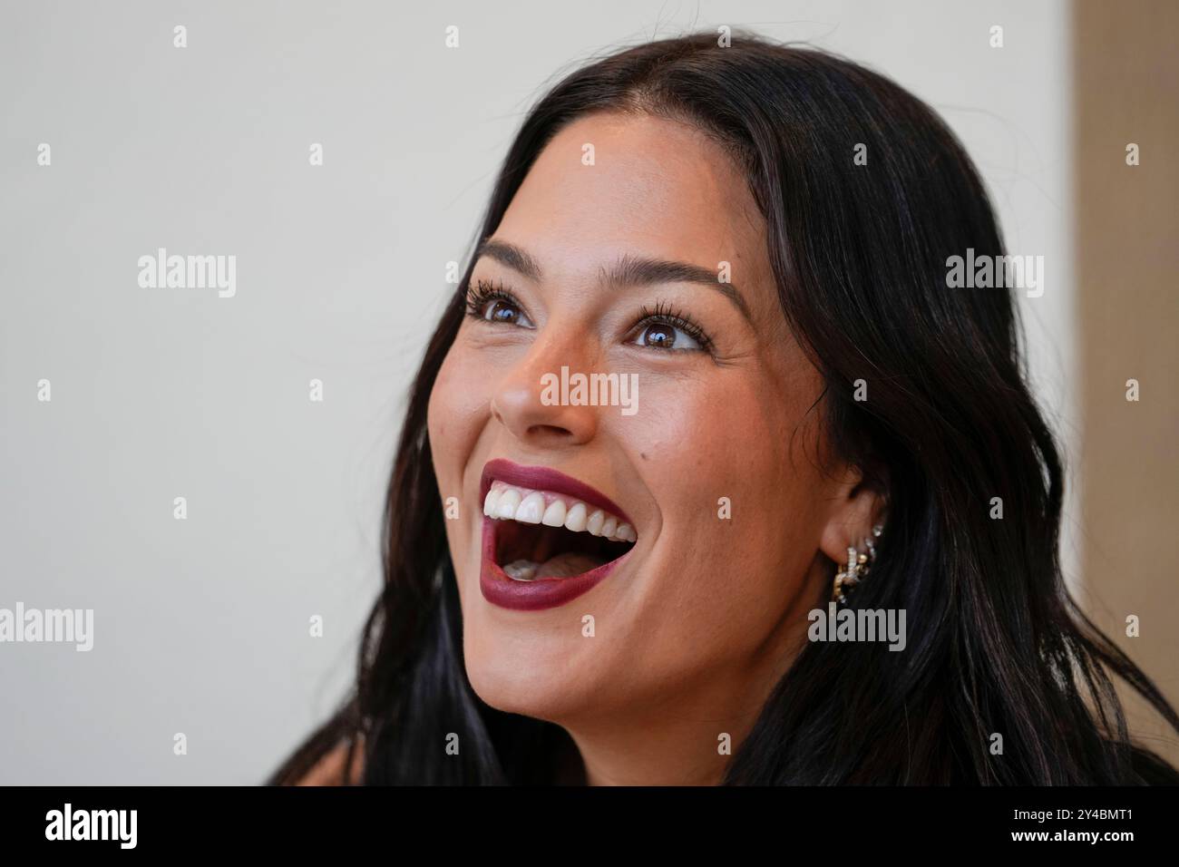 Model Ashley Graham arrives to attend the Alberta Ferretti Spring ...