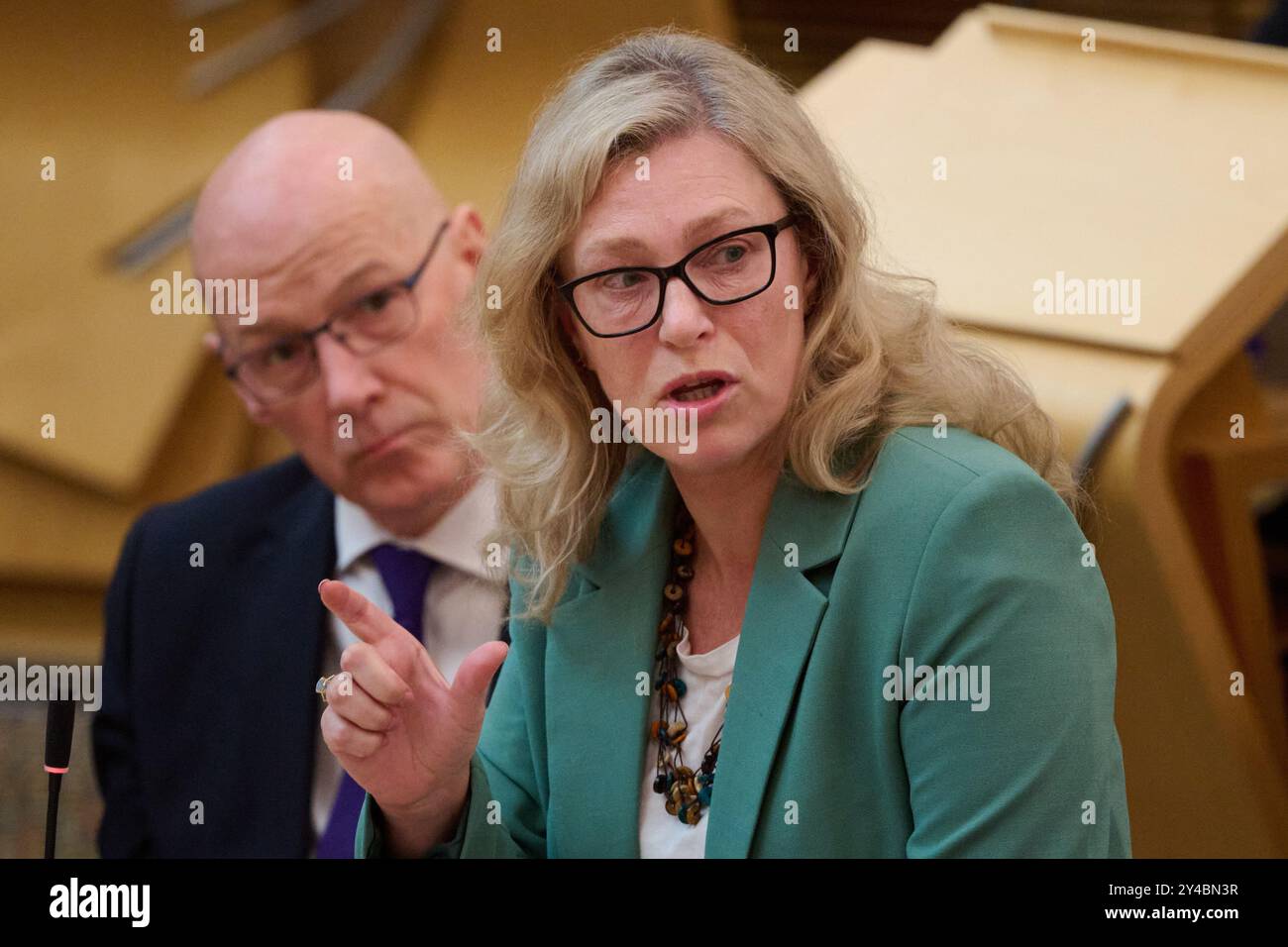 Edinburgh Scotland, UK 17 September 2024. First Minister John Swinney ...
