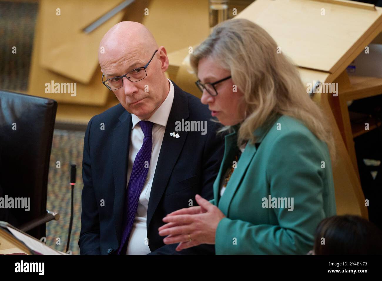 Edinburgh Scotland, UK 17 September 2024. First Minister John Swinney ...