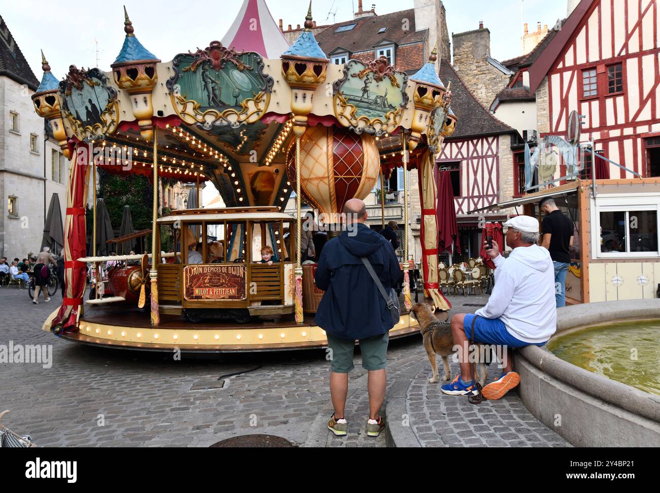 Traditional carousel in Dijon, France, 2024 Stock Photo - Alamy